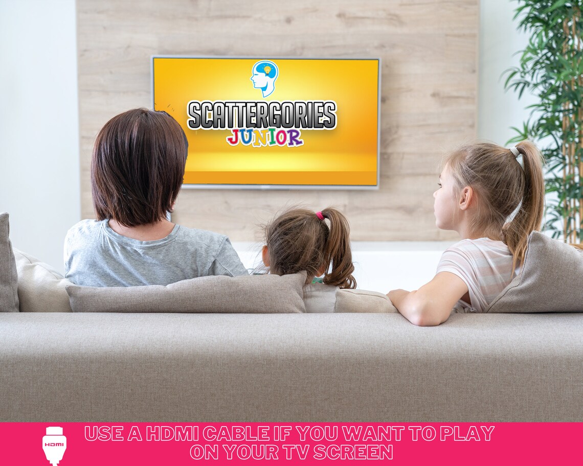 Scattergories JUNIOR Game Powerpoint Game Party Game Family Party Game ...