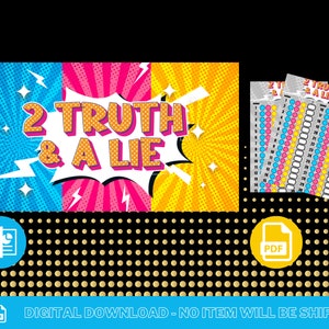 2 Truth and a Lie | Powerpoint Game | Pub Quiz | Party Game | Family ...