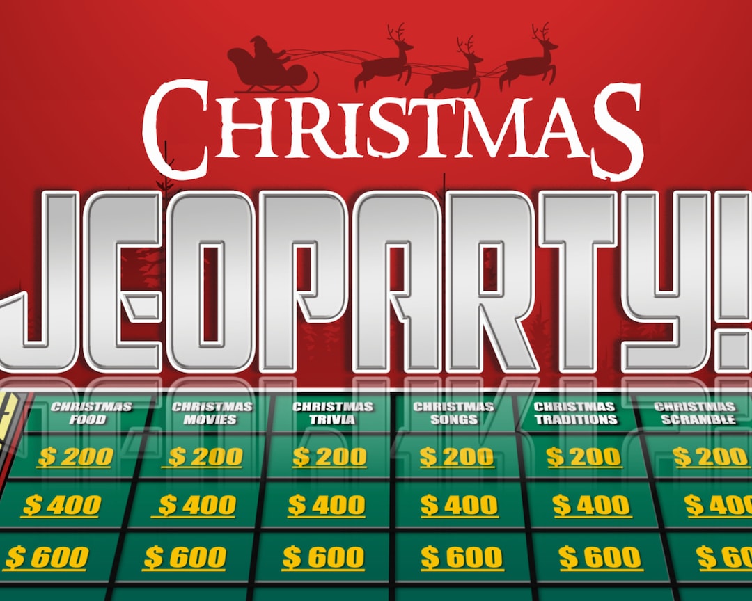 Christmas Jeoparty | Powerpoint Game | Christmas Game for Zoom ...