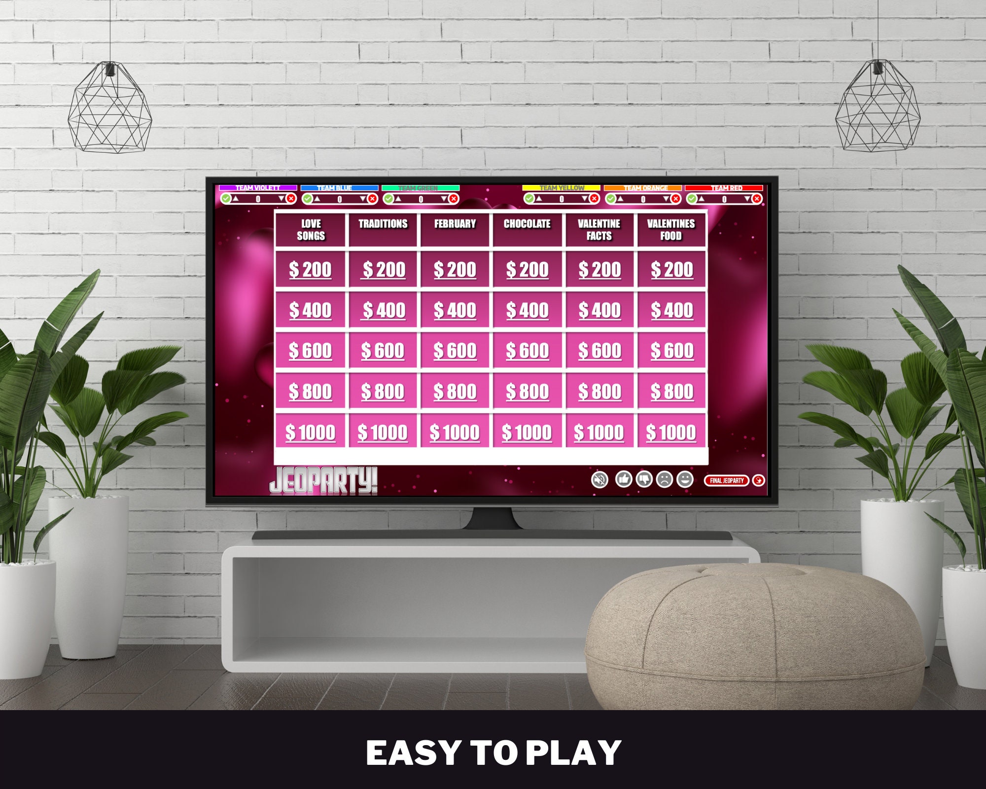 Valentine’s Day Jeoparty | Powerpoint Game | Valentines Day Game for ...