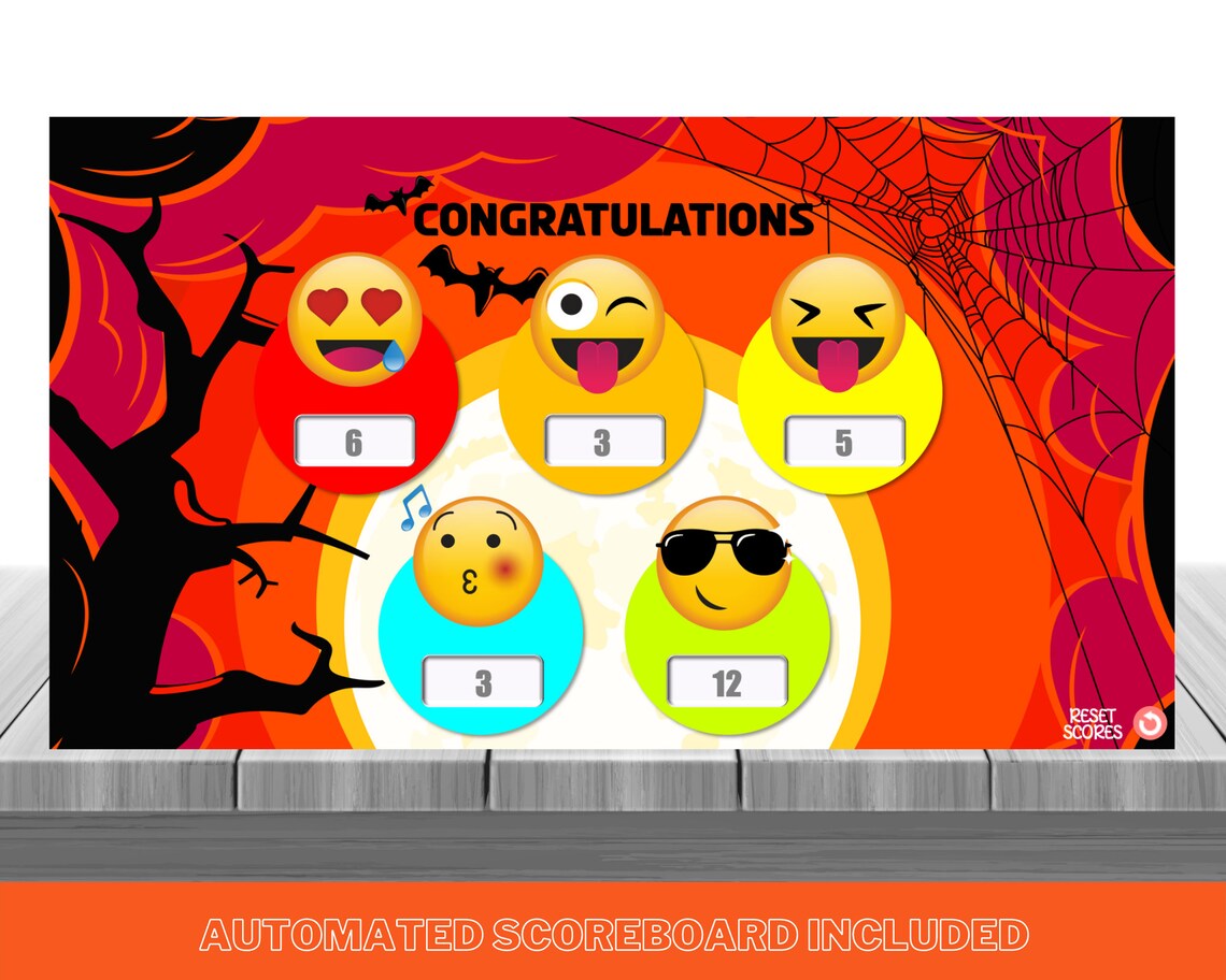 Emoji Challenge HALLOWEEN Party Game Fun Virtual Quiz - Etsy