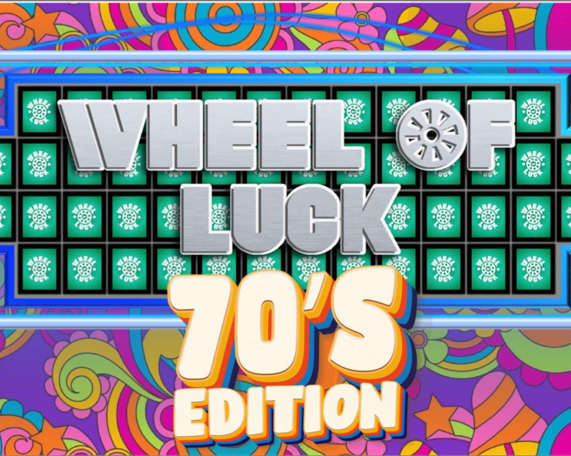 70s Wheel of Luck | Spin the Wheel Game | Spinning Wheel L Zoom ...