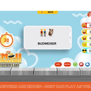 Emoji Challenge FATHER'S DAY | Party Game | Fun Virtual Quiz Perfect ...