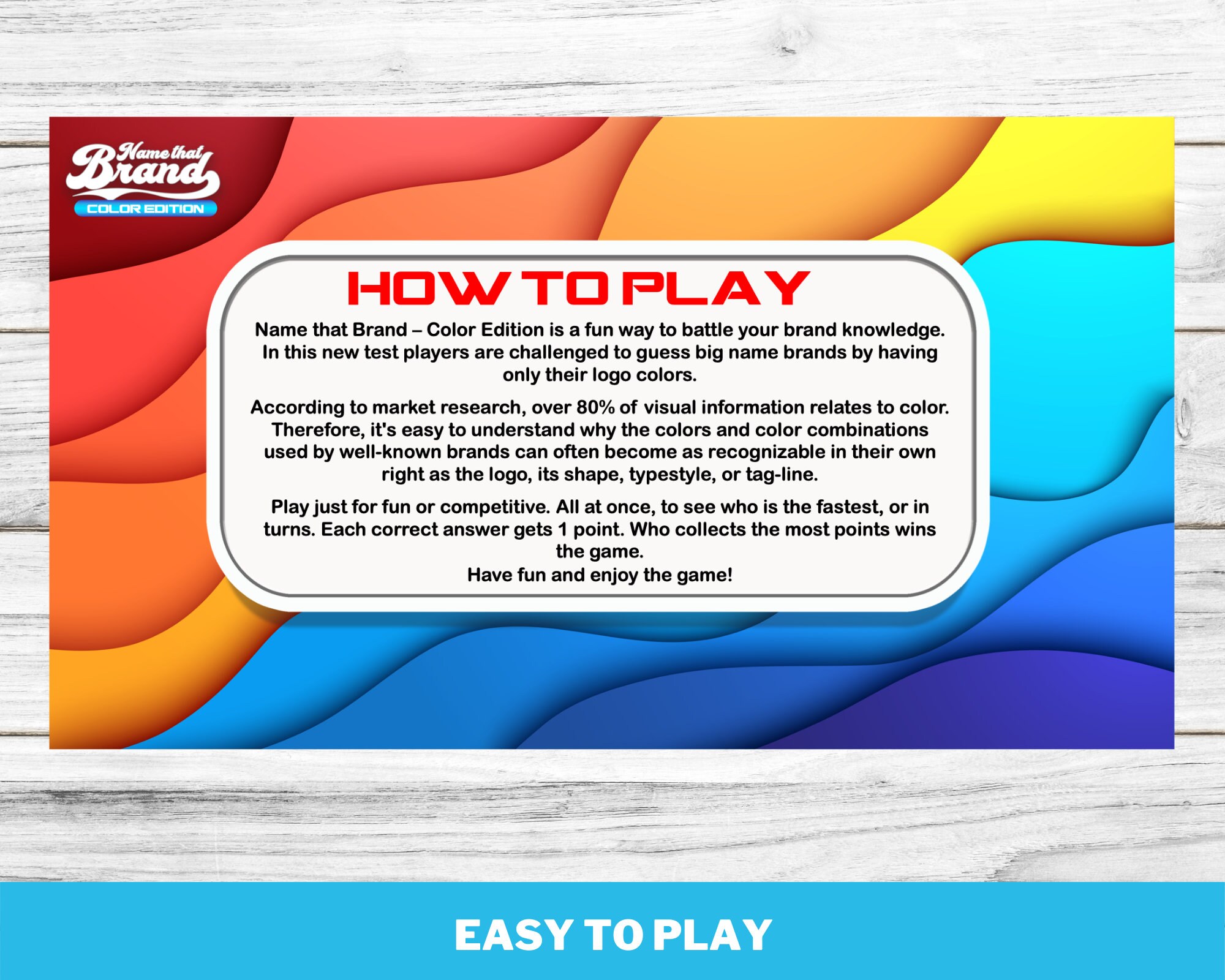 Name That Brand – Color Edition | Party Game | Brand Quiz | Powerpoint ...