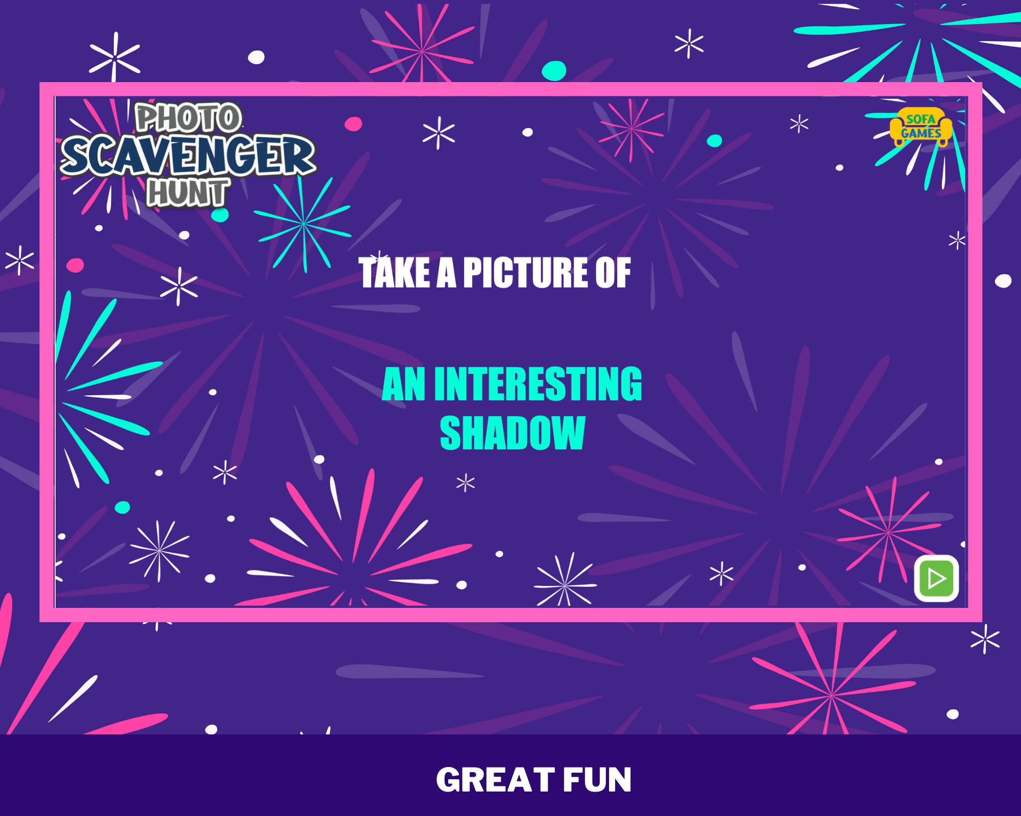 Photo Scavenger Hunt | Powerpoint Game | Party Game | Family Party Game ...