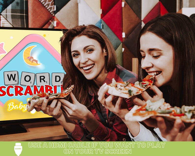 Word Scramble Anagram Jumble Game Baby Shower Powerpoint | Etsy