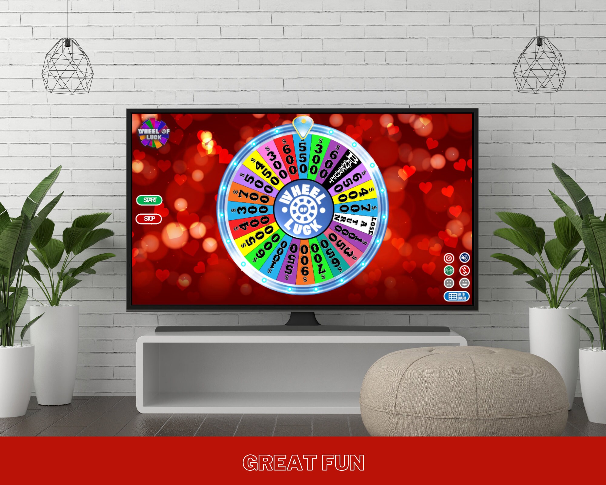 Valentine's Day Wheel of Luck | Spin the Wheel Game | Spinning Wheel L ...