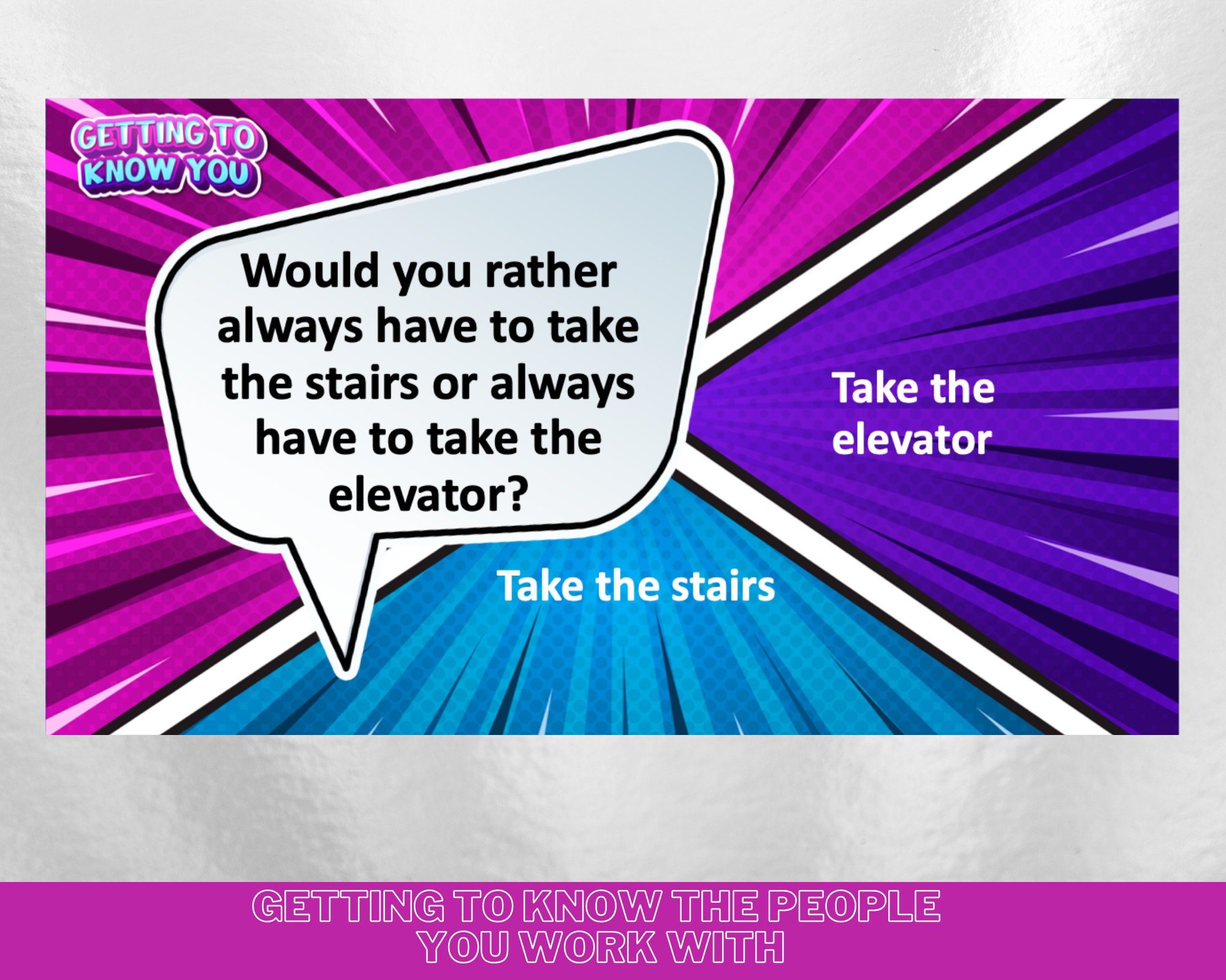 Getting to Know You an EASY ICEBREAKER Team-building Virtual Event ...