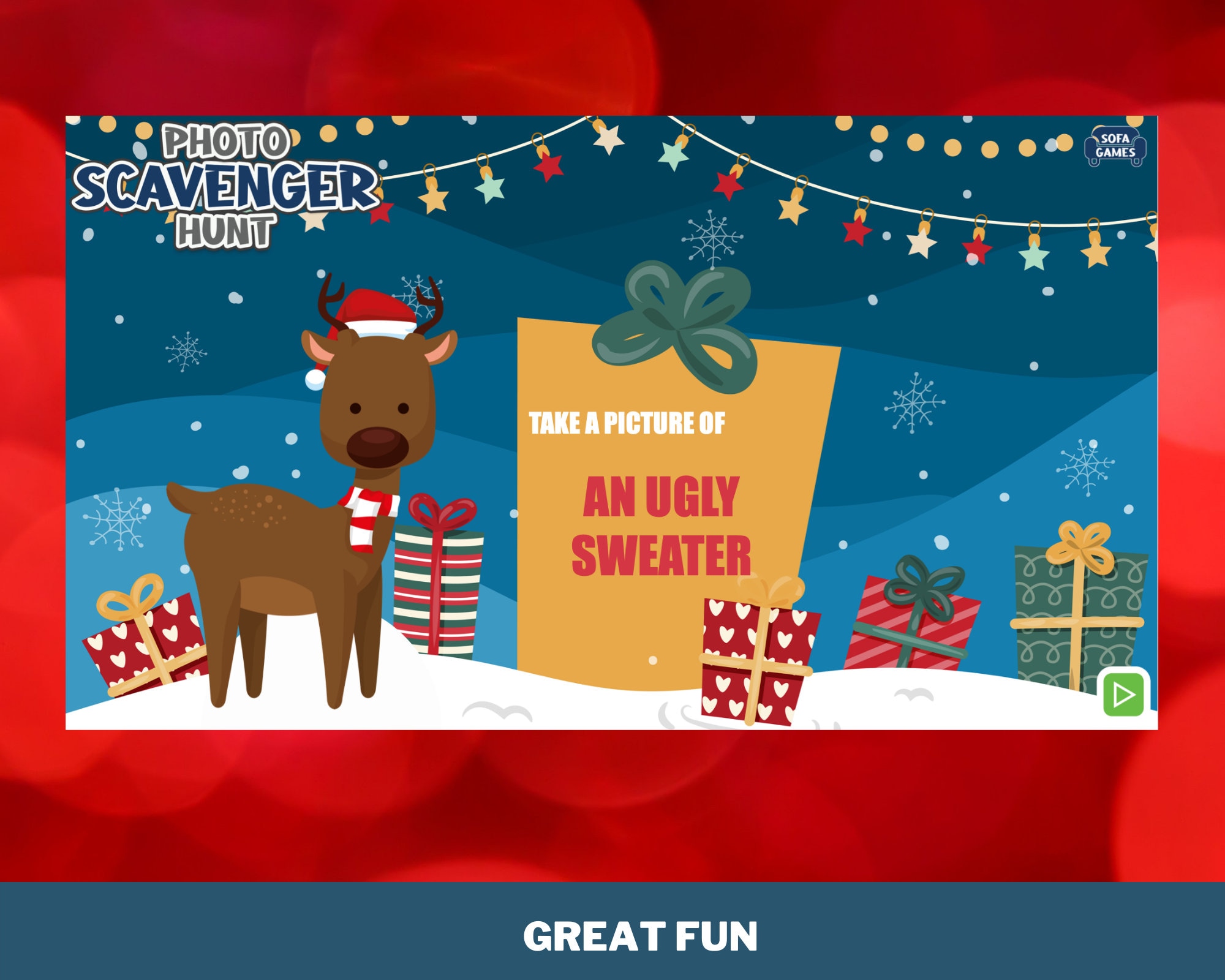 Photo Scavenger Hunt CHRISTMAS Powerpoint Game Party Game Family Party ...