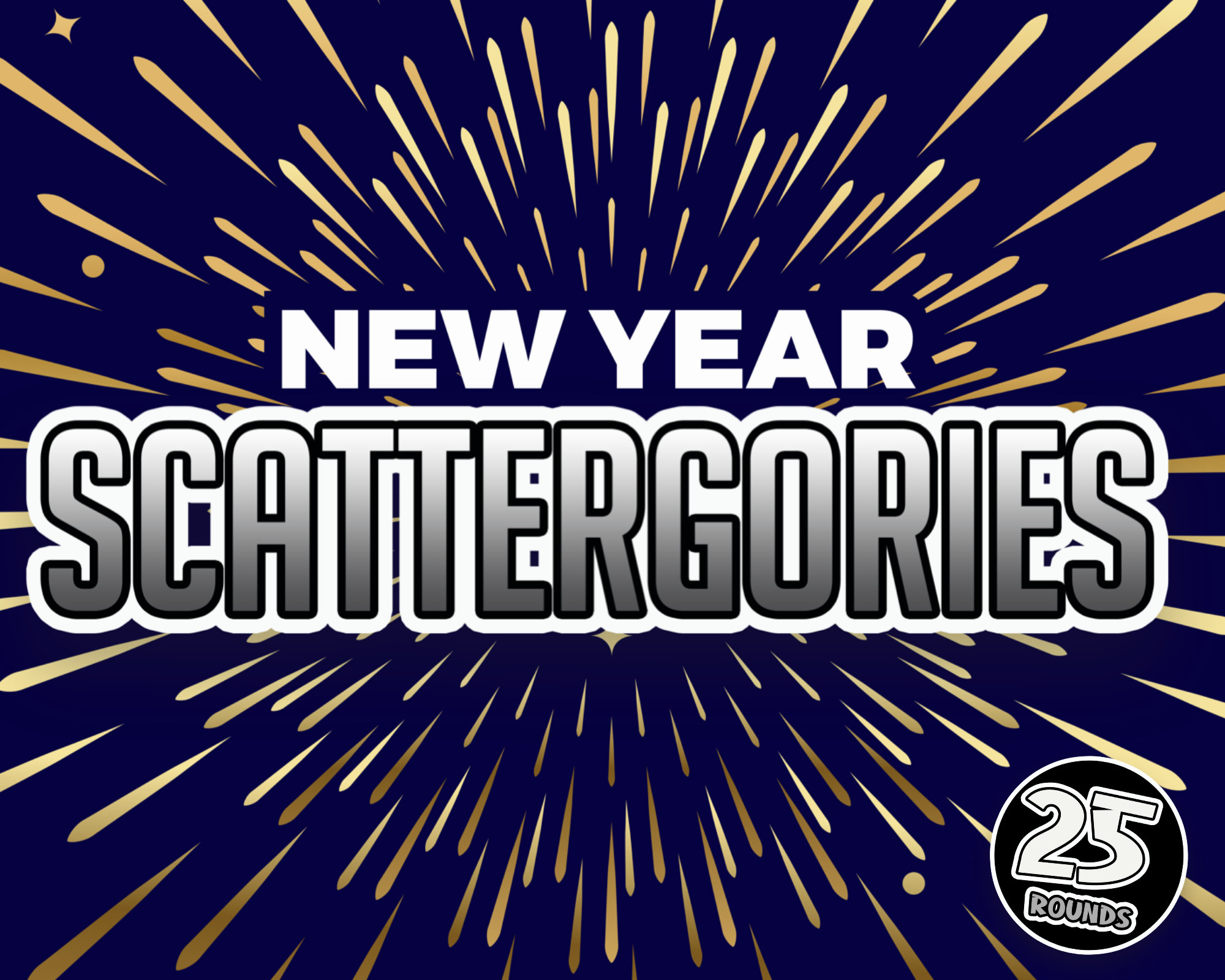 Scattergories New Years Game Powerpoint Game Party Game Family Party ...