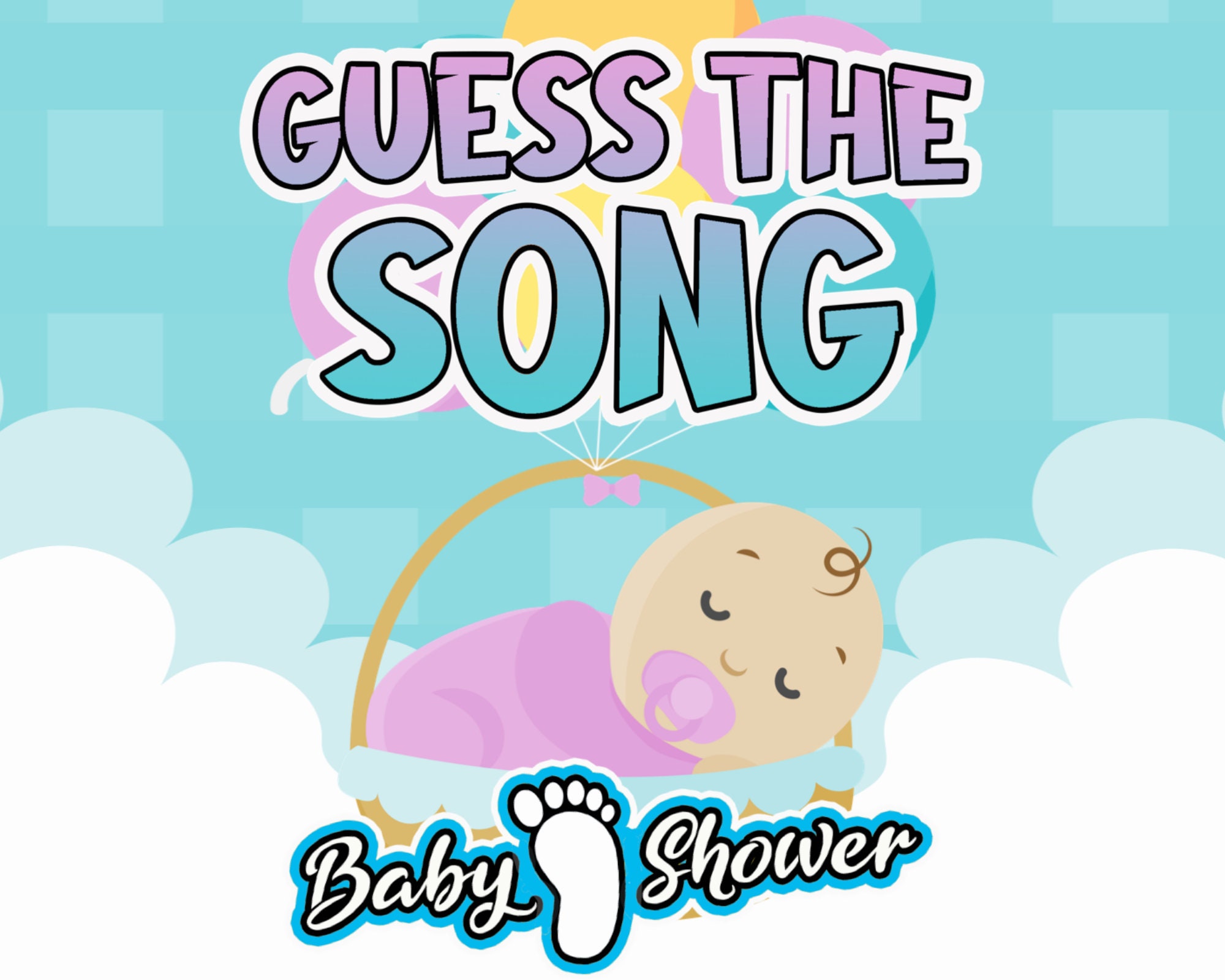 Guess the Song BABY SHOWER | Powerpoint Game | Music Quiz | Lyrics Game ...