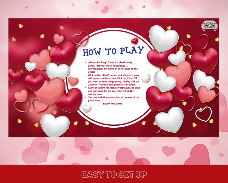 Guess the Song LOVE SONGS | Powerpoint Game | Music Quiz | Lyrics Game ...