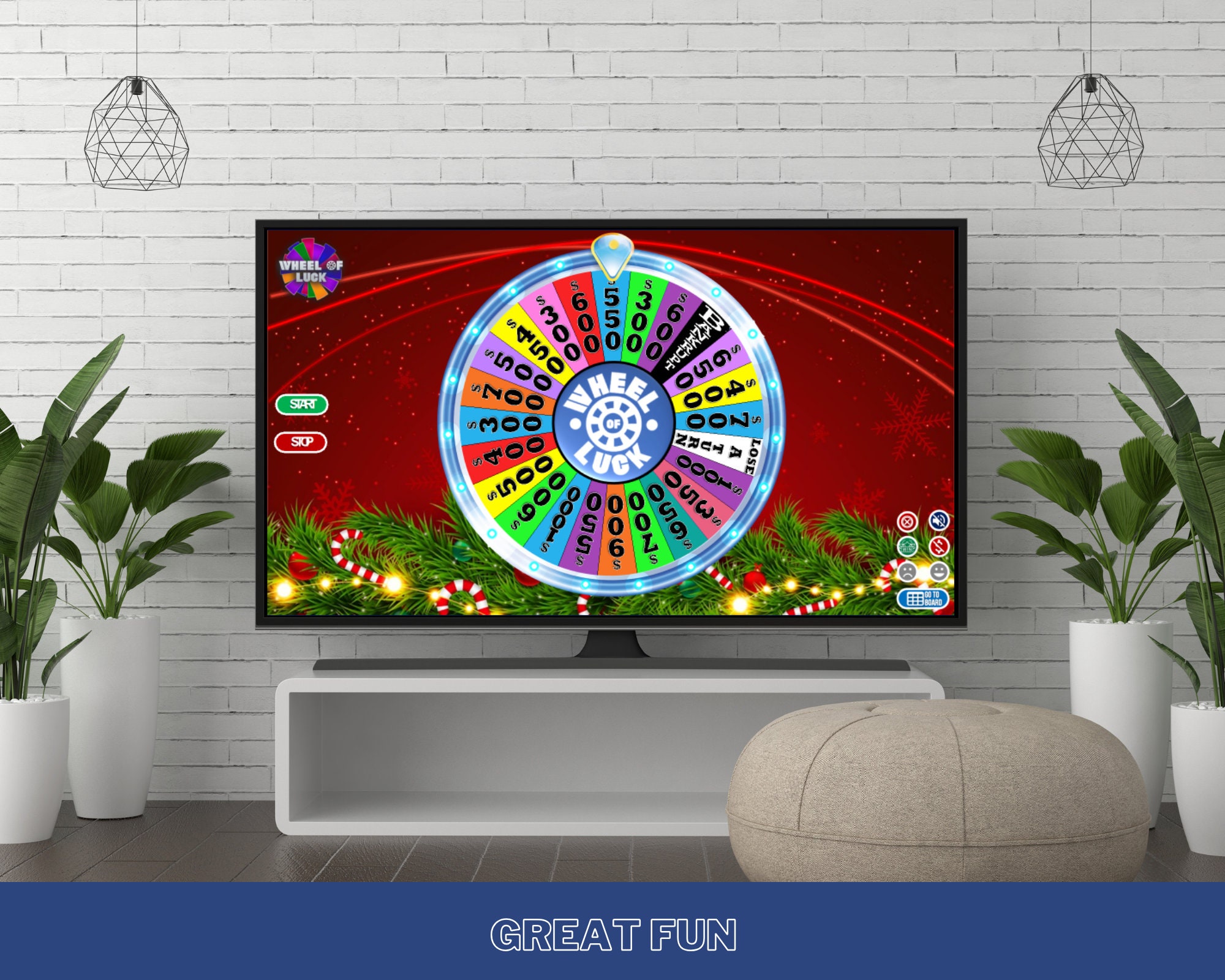 Christmas Wheel of Luck | Spin the Wheel Game | Spinning Wheel L Zoom ...