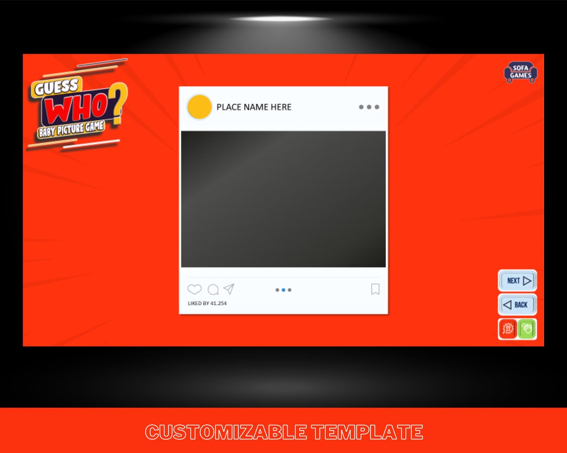 Guess Who | Baby Picture Game | Customizable Template | Powerpoint Game ...