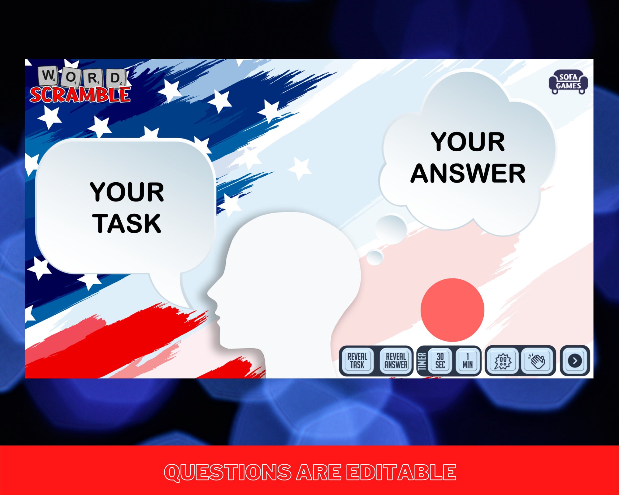 Word Scramble Memorial Day Jumble Anagram Game Powerpoint - Etsy