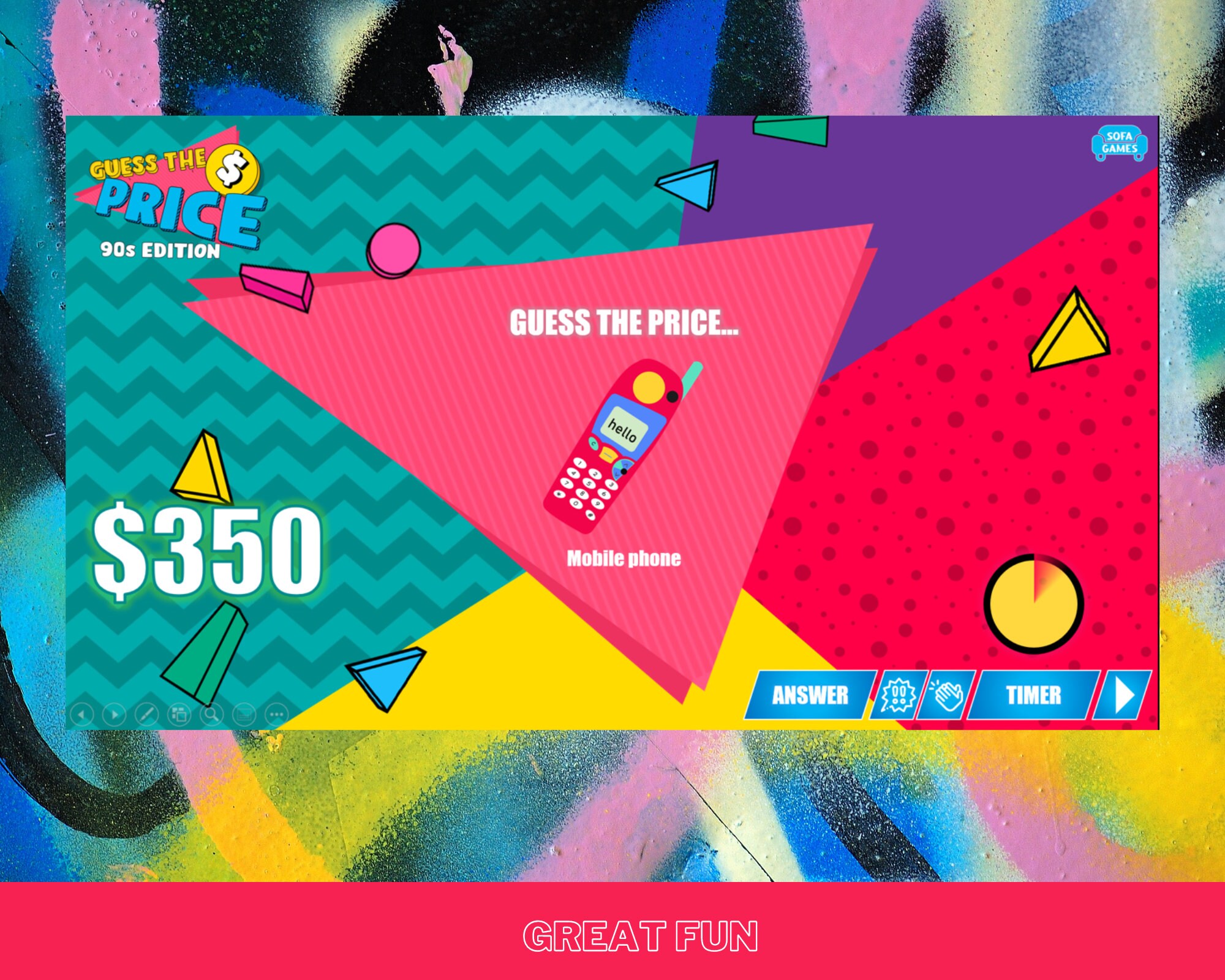 Guess the Price 90s Edition Powerpoint Party Game the Price is Right ...