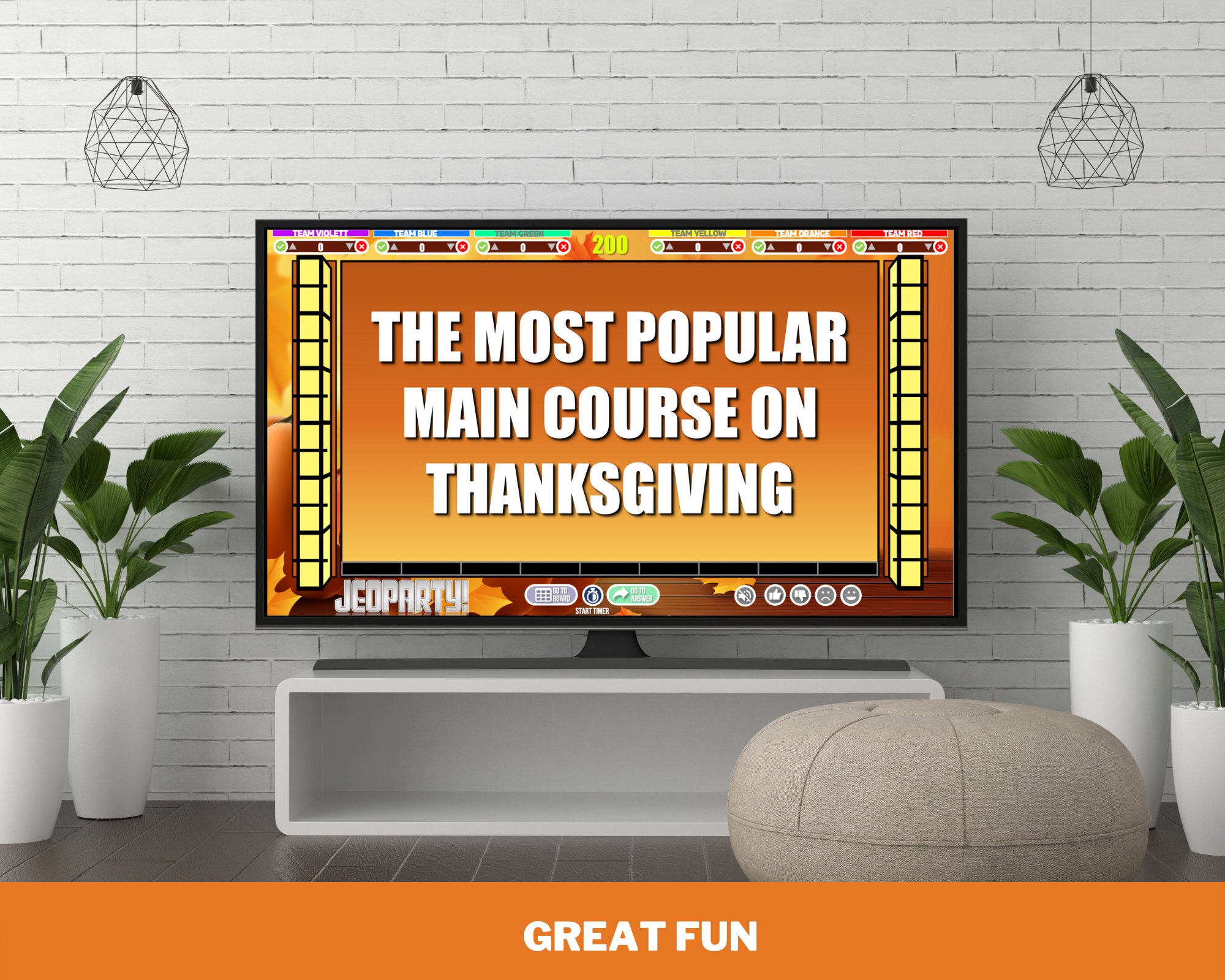 Thanksgiving Jeoparty | Powerpoint Game | Thanksgiving Game for Zoom ...