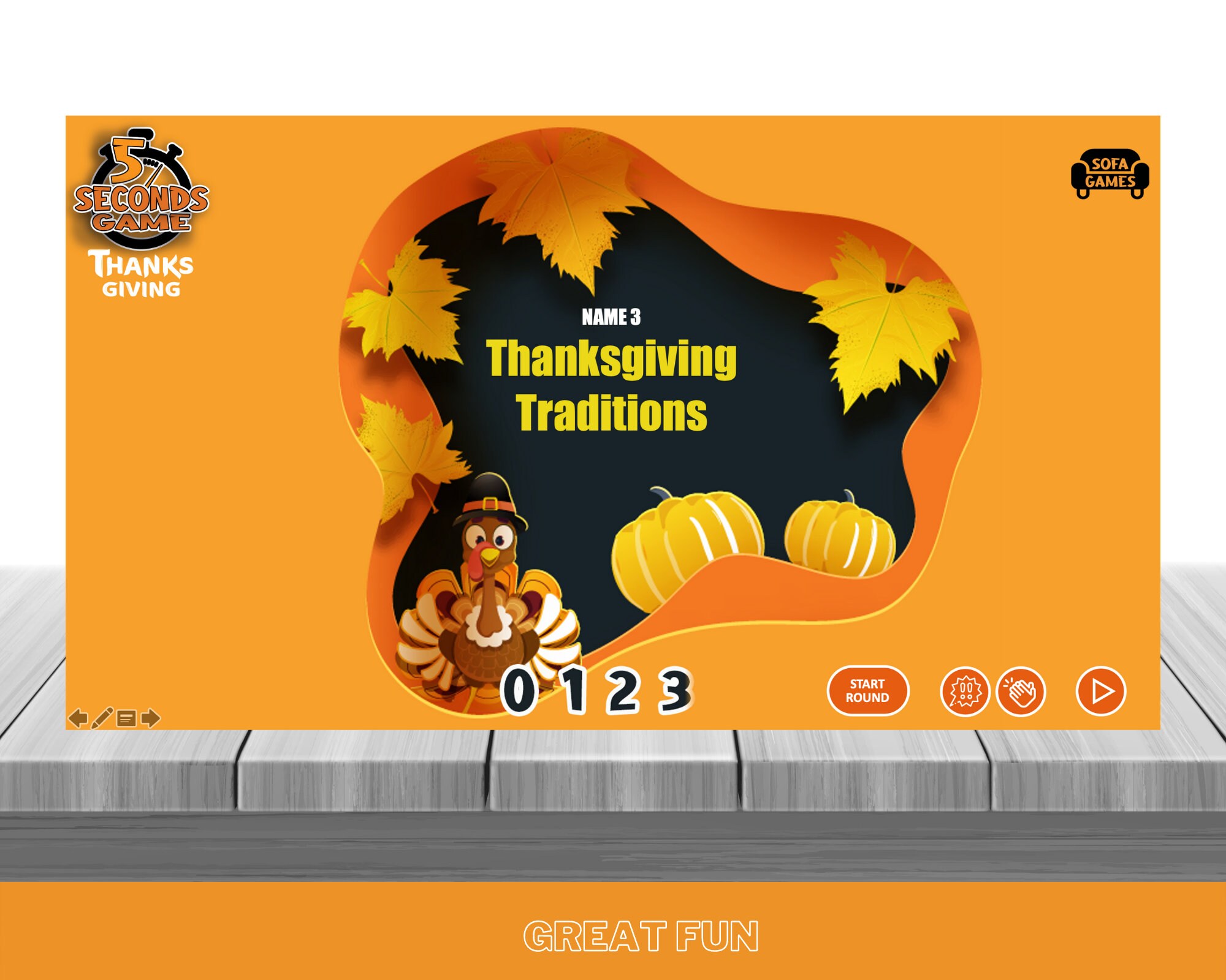 5 Seconds THANKSGIVING | 5 Second Rule Game | Powerpoint Game | Family ...