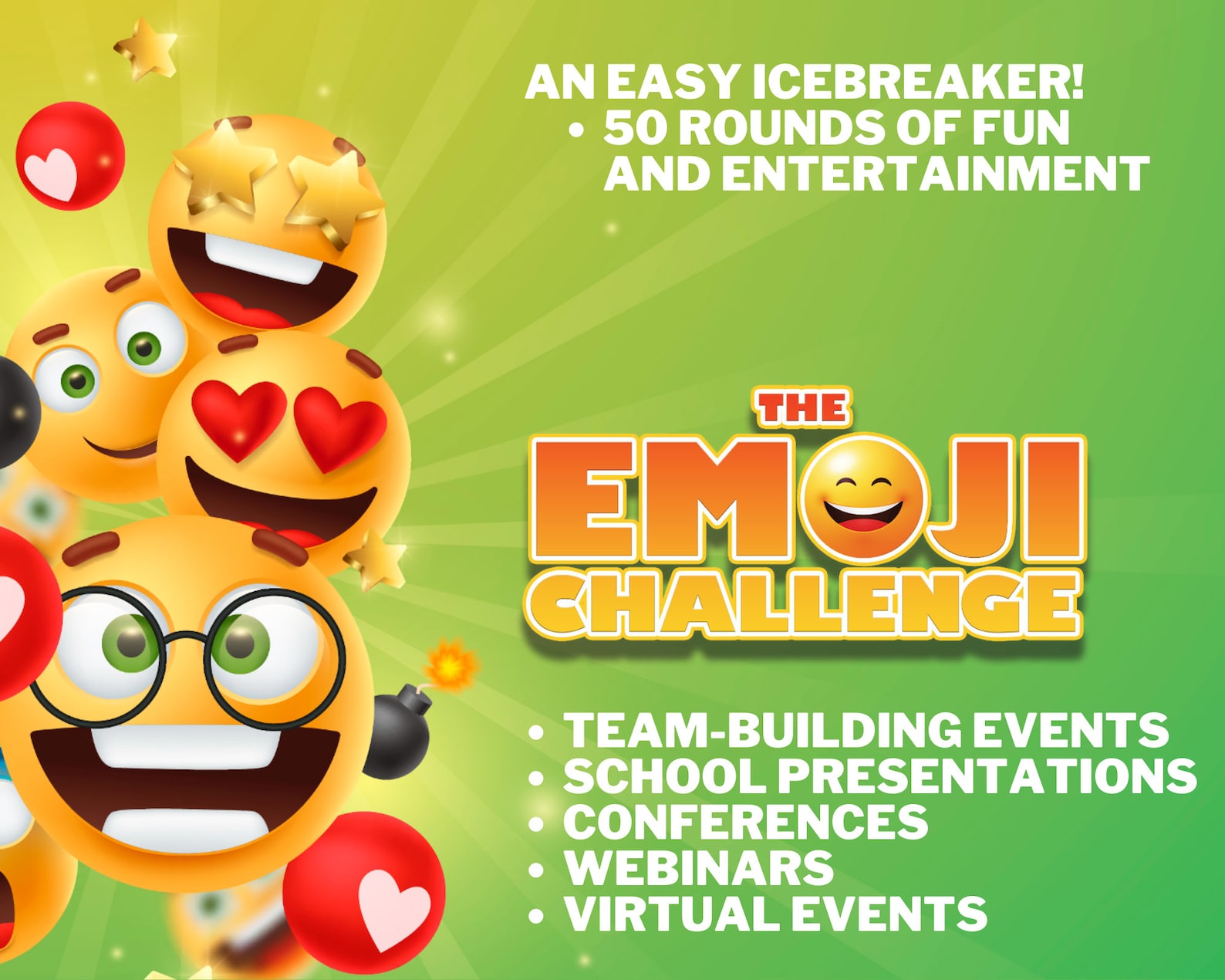 The Emoji Challenge - an EASY ICEBREAKER! Team-building | Virtual Event ...