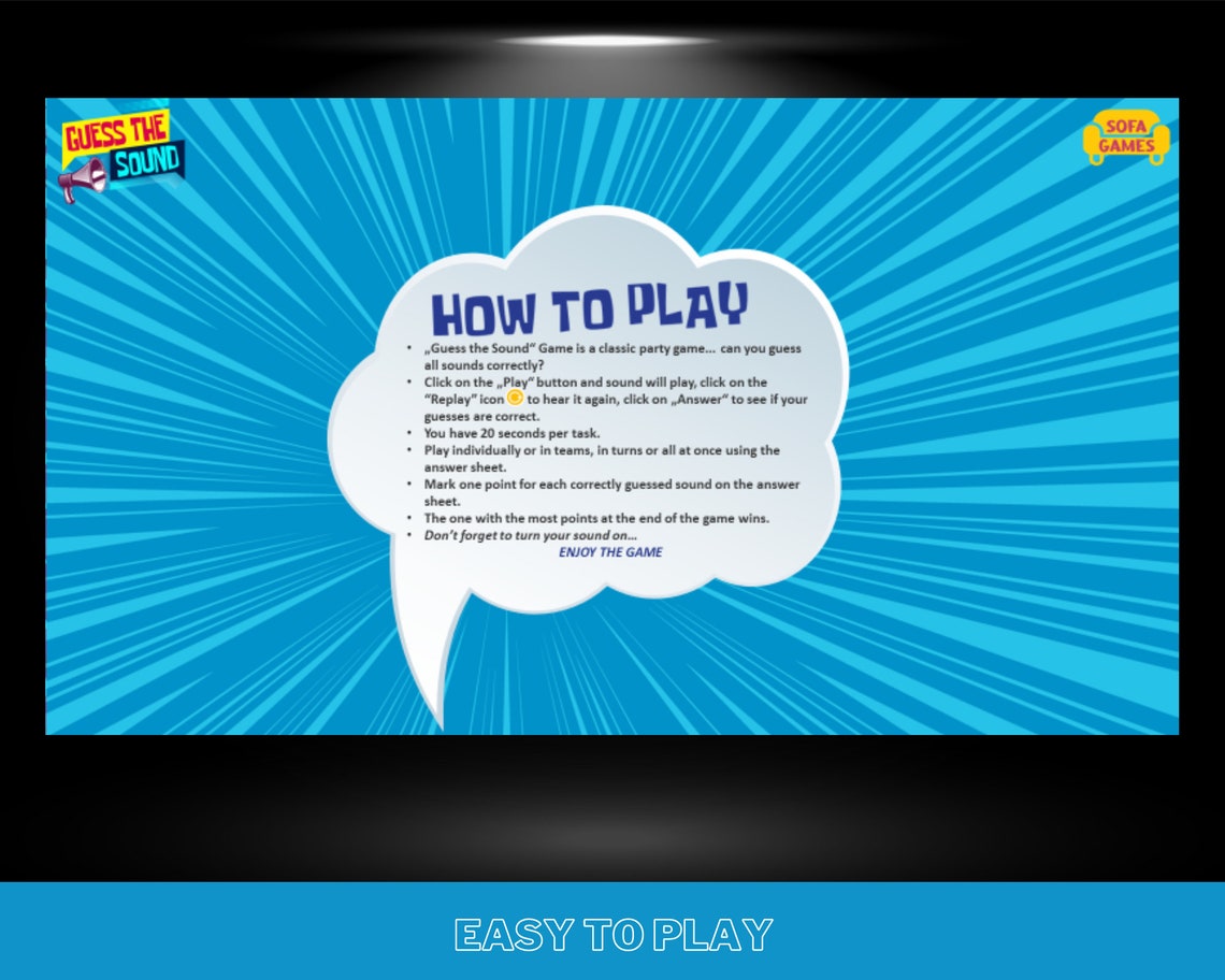 Guess the Sound Vol. 2 | Powerpoint Party Game | Games for Adults and ...