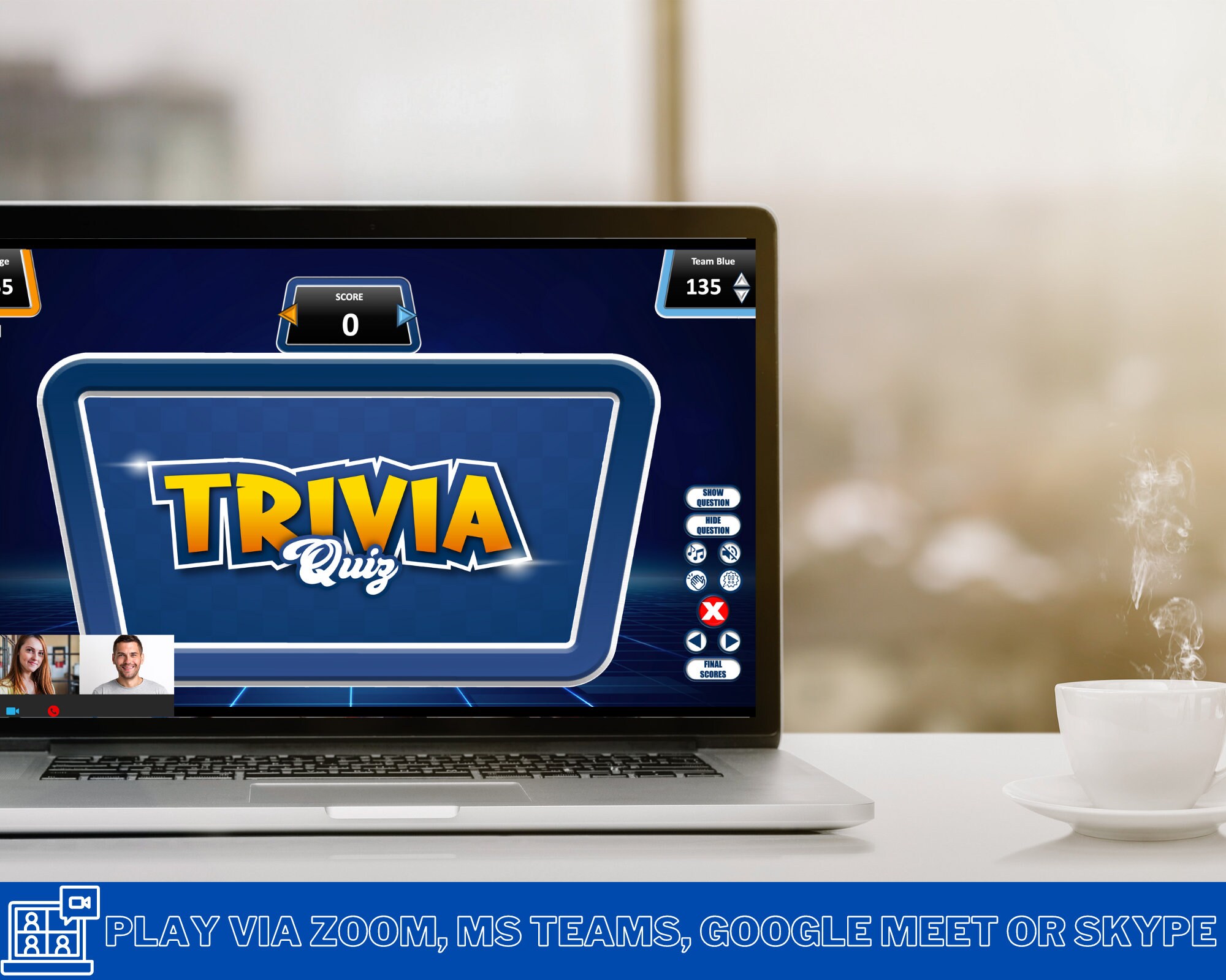Trivia Quiz TEMPLATE Party Game Editable Family Feud Quiz Game I ...
