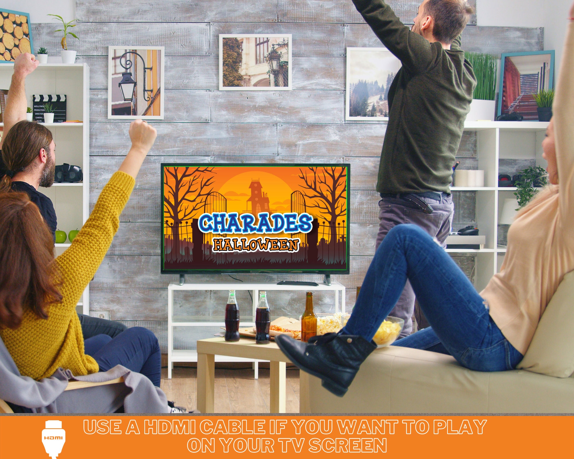 Charades HALLOWEEN Game Powerpoint Game Party Game - Etsy