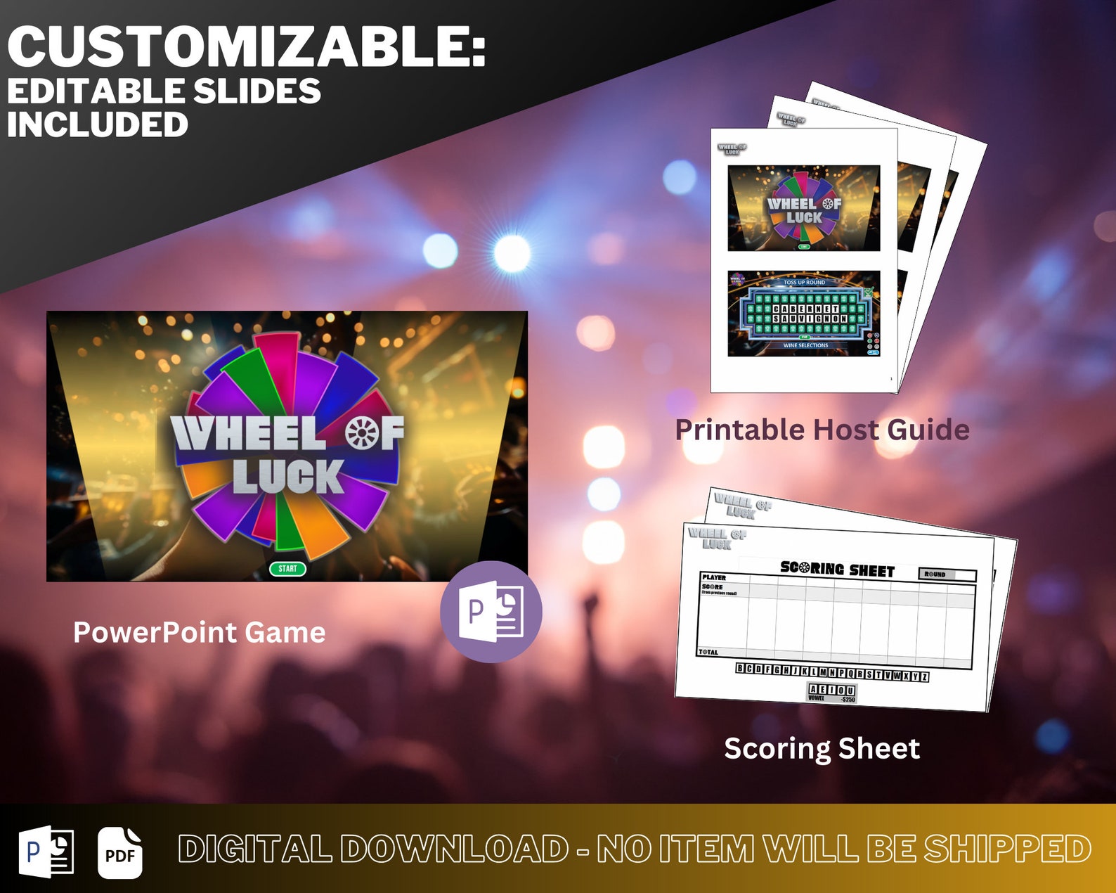 Party Game Wheel of Luck | Spin the Wheel Game | Spinning Wheel L Zoom ...