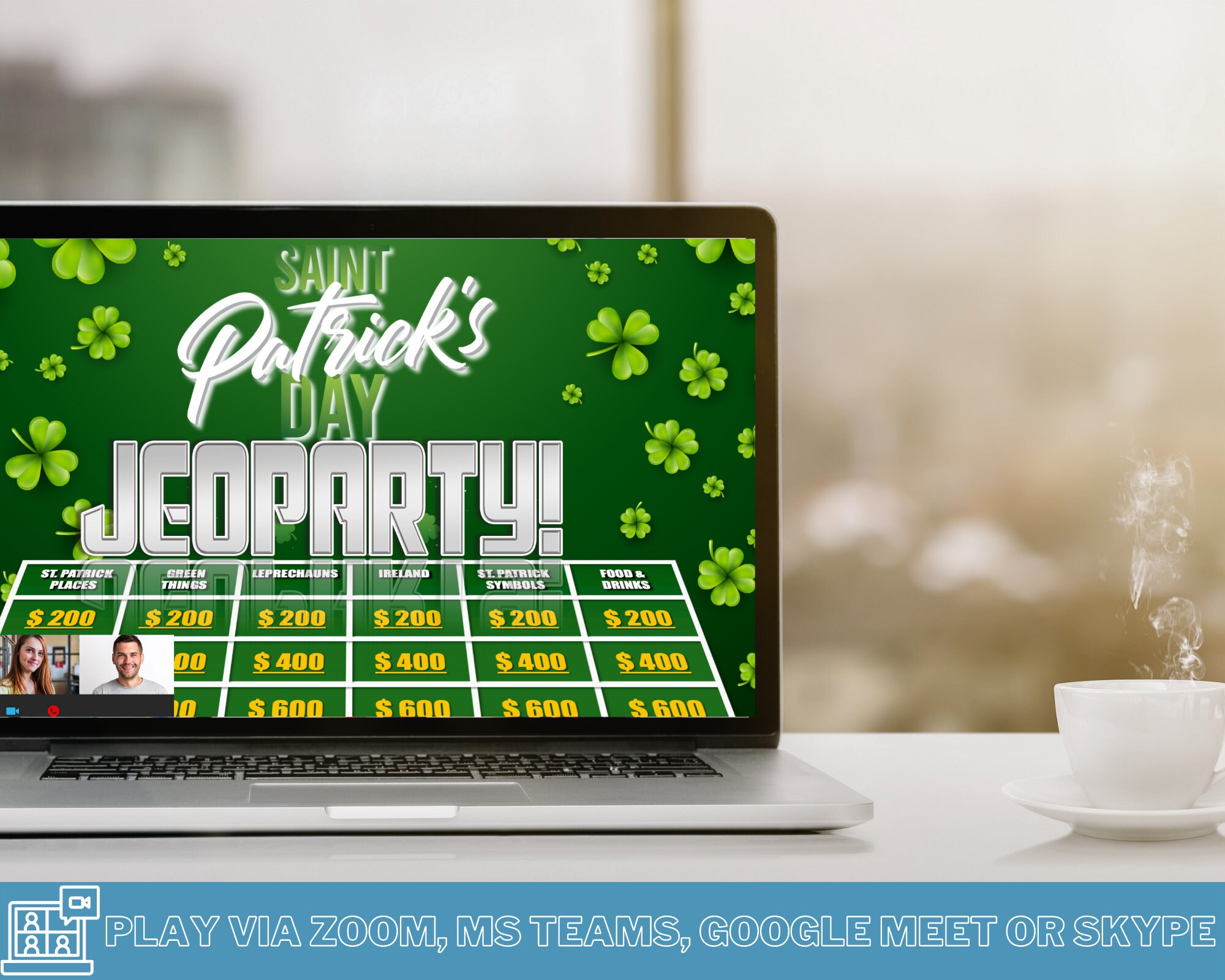 St Patrick’s Day Jeoparty | Powerpoint Game | Saint Patrick's Day Game ...