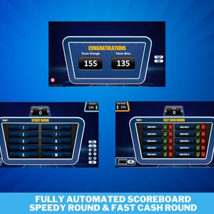 Trivia Quiz TEMPLATE | Party Game | Editable Family Feud Quiz Game I ...