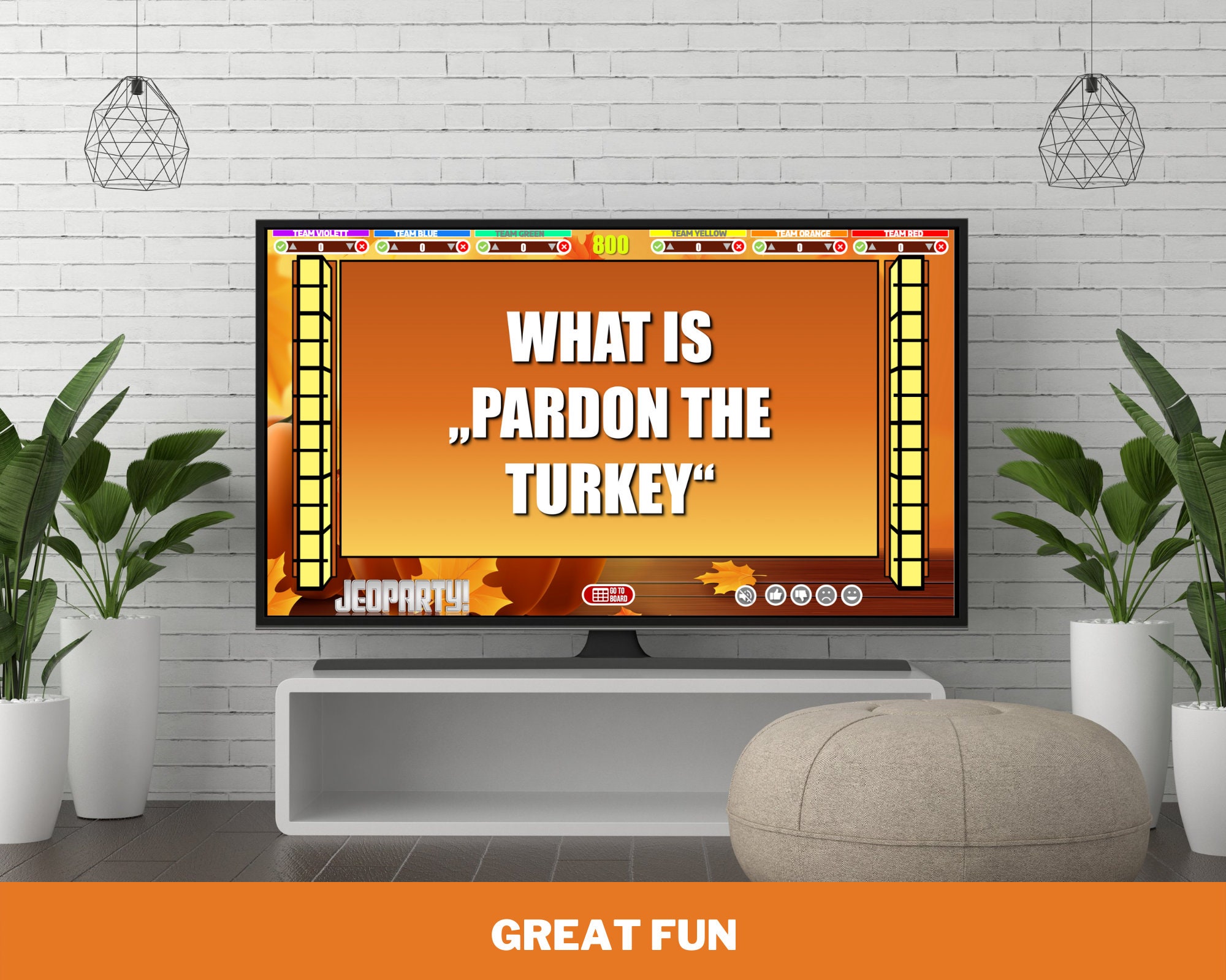 Thanksgiving Jeoparty | Powerpoint Game | Thanksgiving Game for Zoom ...
