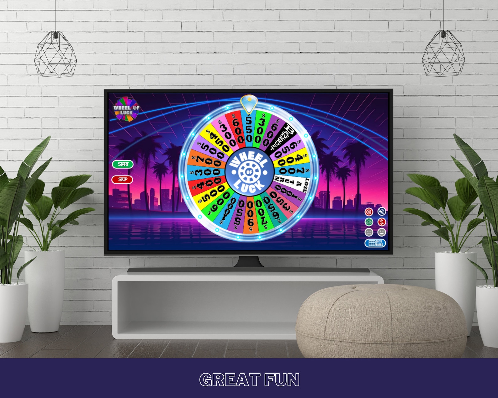 80s Wheel of Luck | Spin the Wheel Game | Spinning Wheel L Zoom ...