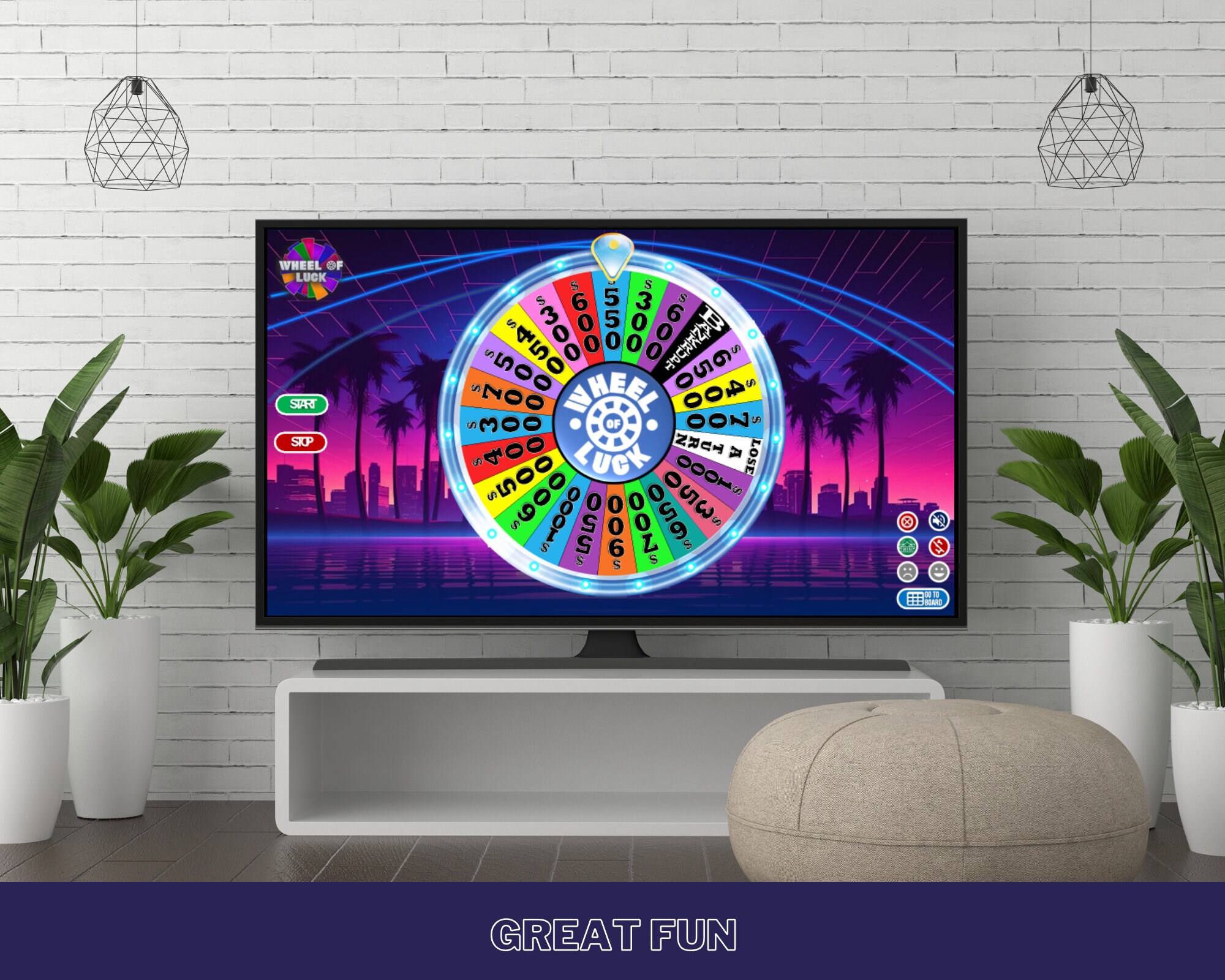 80s Wheel of Luck | Spin the Wheel Game | Spinning Wheel L Zoom ...