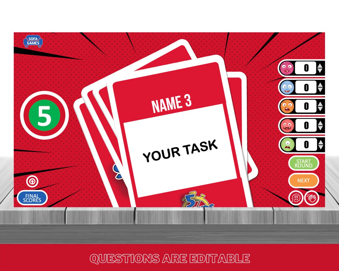 Juego de 5 segundos / ORIGINAL Avanzado / Juego de reglas de 5 segundos ...