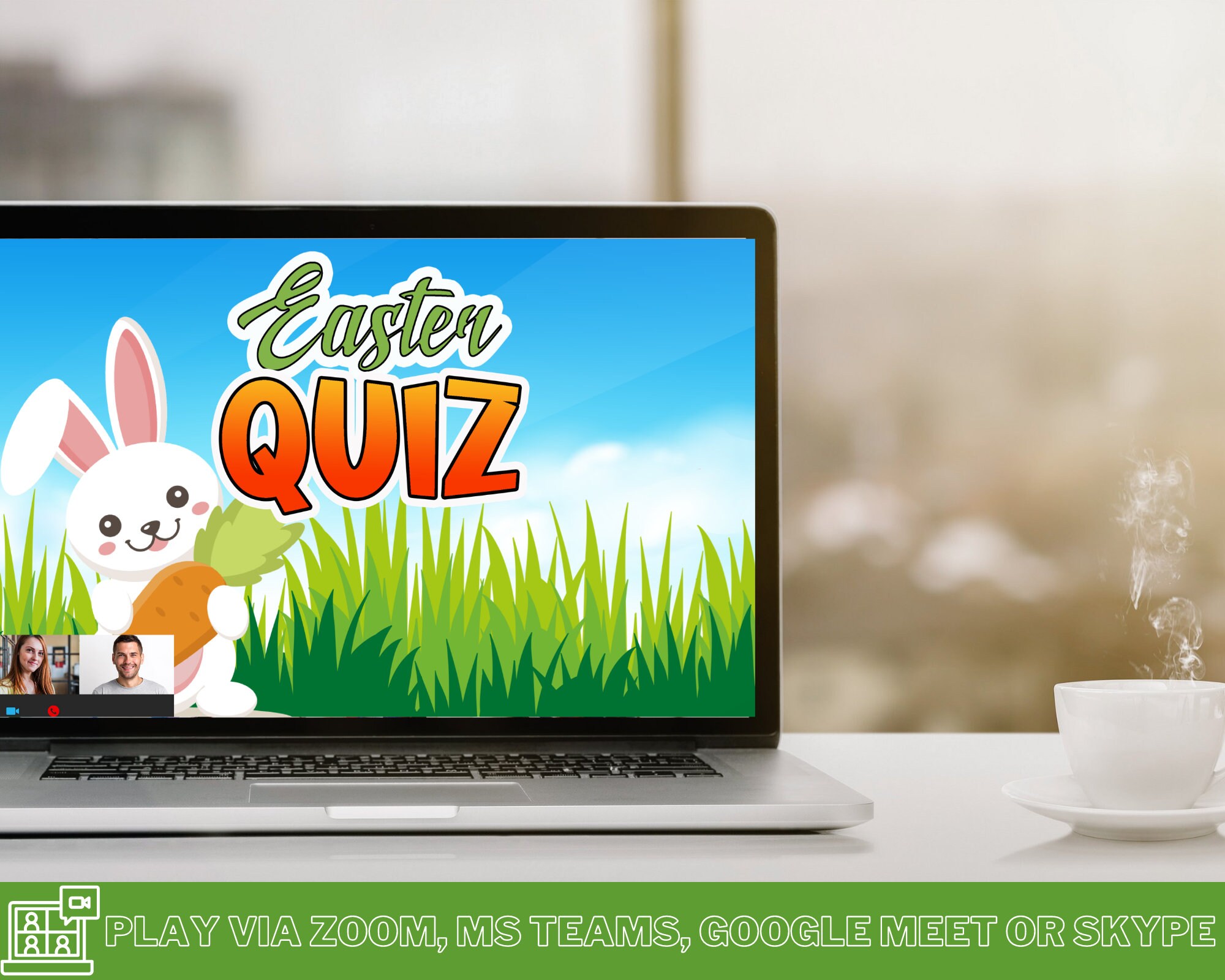 EASTER QUIZ | Virtual Powerpoint Quiz for Zoom | Easter Party Game ...