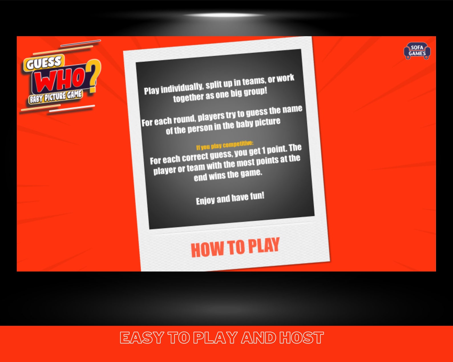 Guess Who | Baby Picture Game | Customizable Template | Powerpoint Game ...