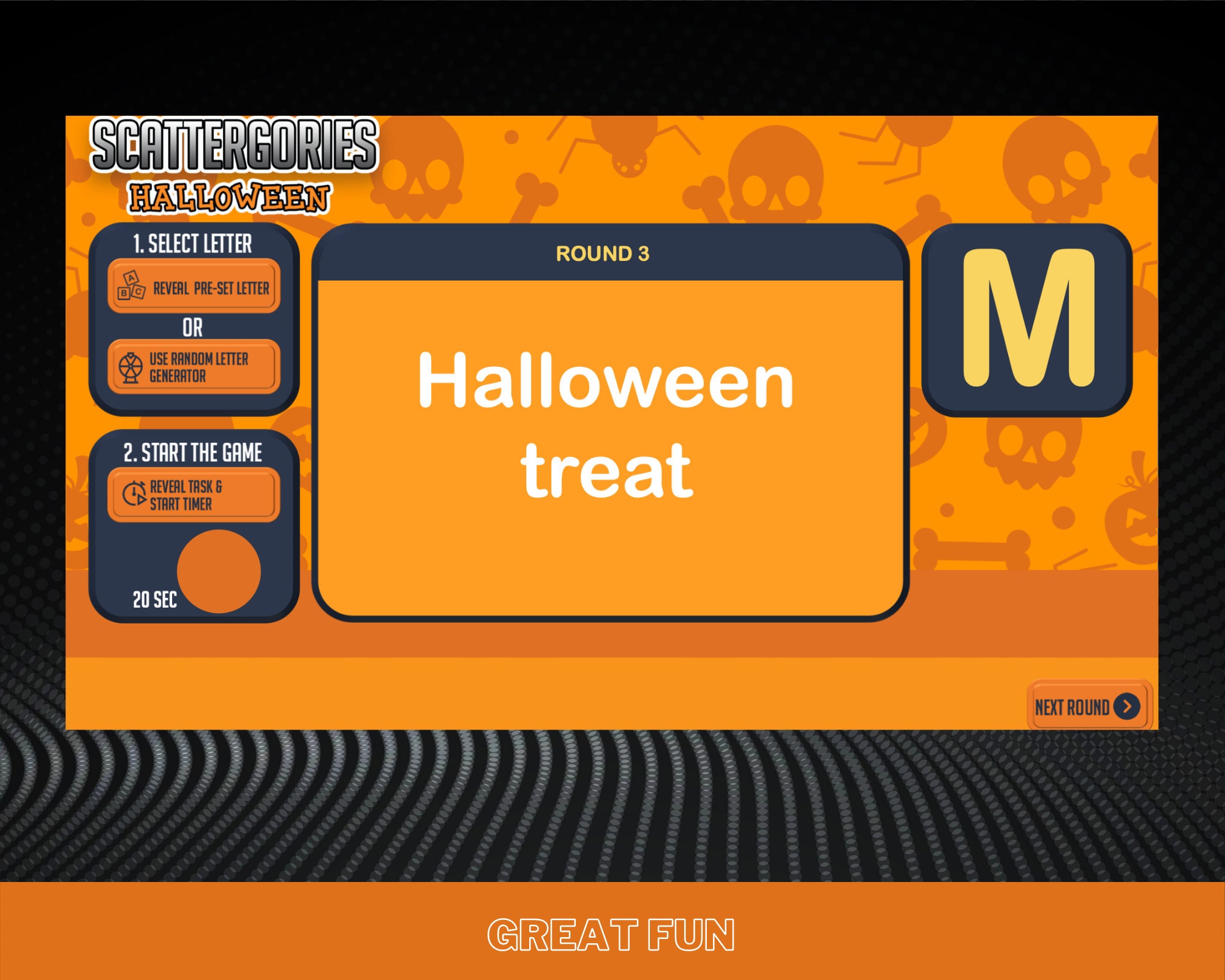 Scattergories Halloween Game | Powerpoint Game | Party Game | Family ...