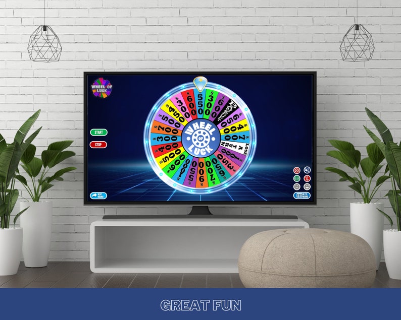 Wheel of Luck TEMPLATE | Spin the Wheel Game | Spinning Wheel L ...