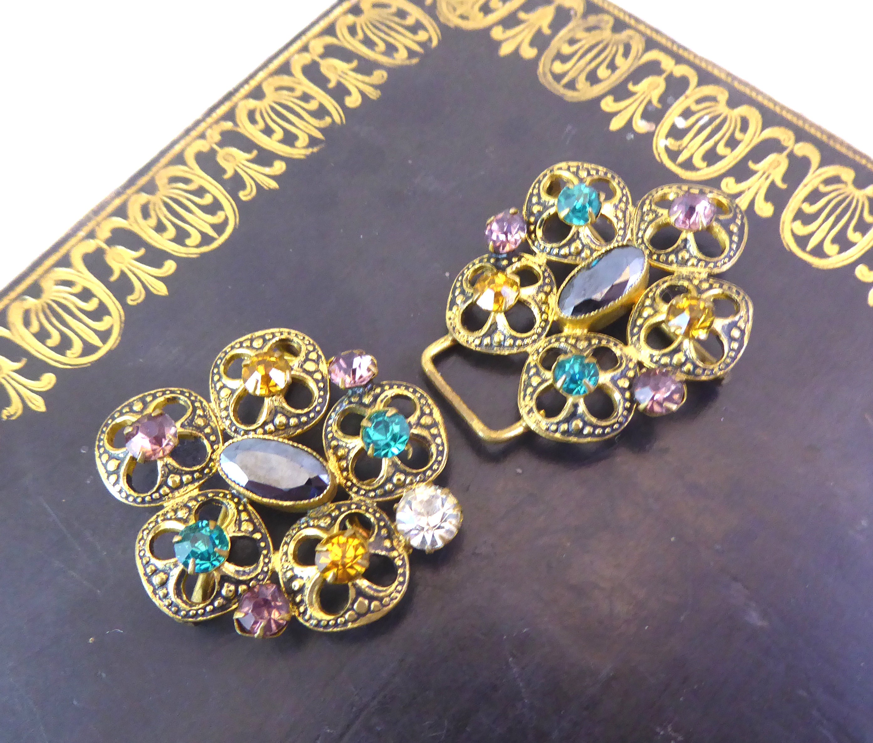 Antique Edwardian Ornate Brass Metal Nurses Belt Buckle With - Etsy