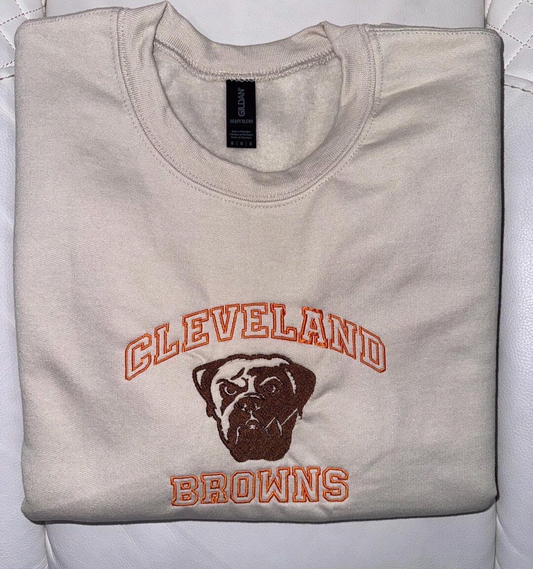 Personalized Cleveland Browns Embroidered Crewneck - Etsy
