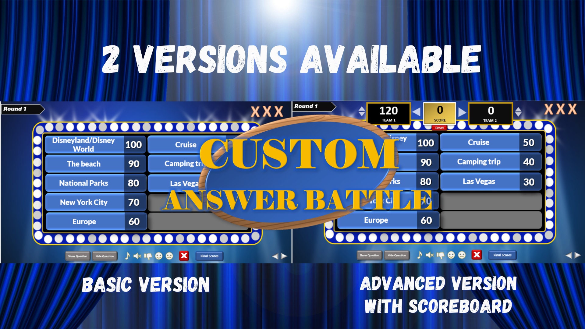 Answer Battle Powerpoint Game Interactive Family & Office Party Game ...