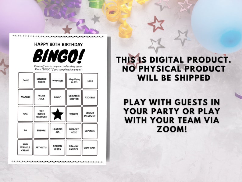 CUSTOM BINGO Card-autofill Bingo Sheet-personalize Your Bingo-30 ...