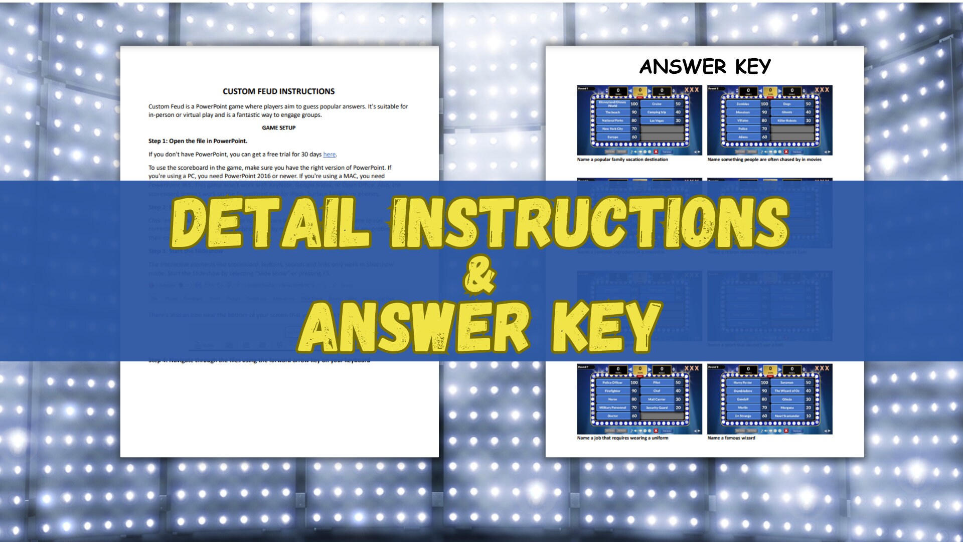 Answer Battle Powerpoint Game Interactive Family & Office Party Game ...