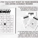 CUSTOM BINGO Card-autofill Bingo Sheet-personalize Your Bingo-30 ...