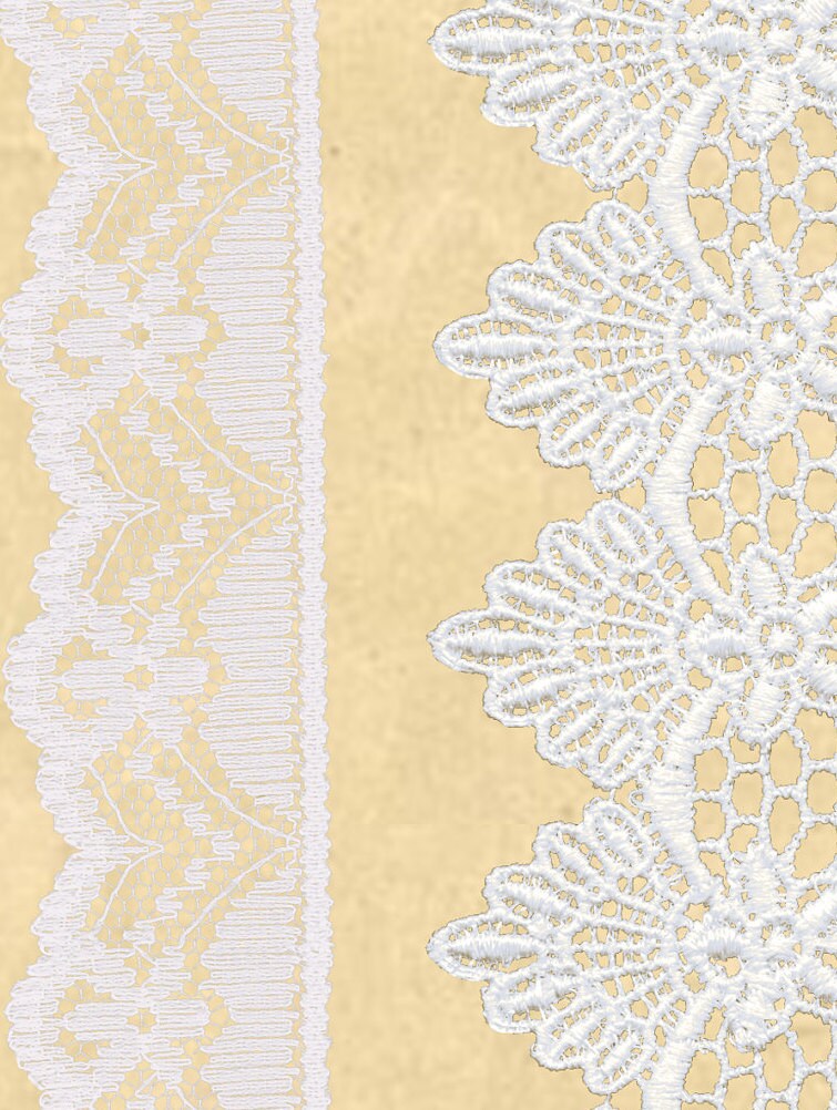 Digital Lace Borders - 8 White Lace Digital Borders, Printable Instant Download, Wedding Clip ...