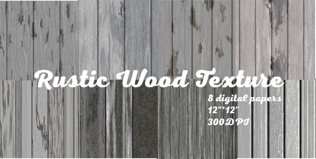 8 Grey Wood Digital Paper, Rustic Wood Texture, Distressed Wood, Wood ...