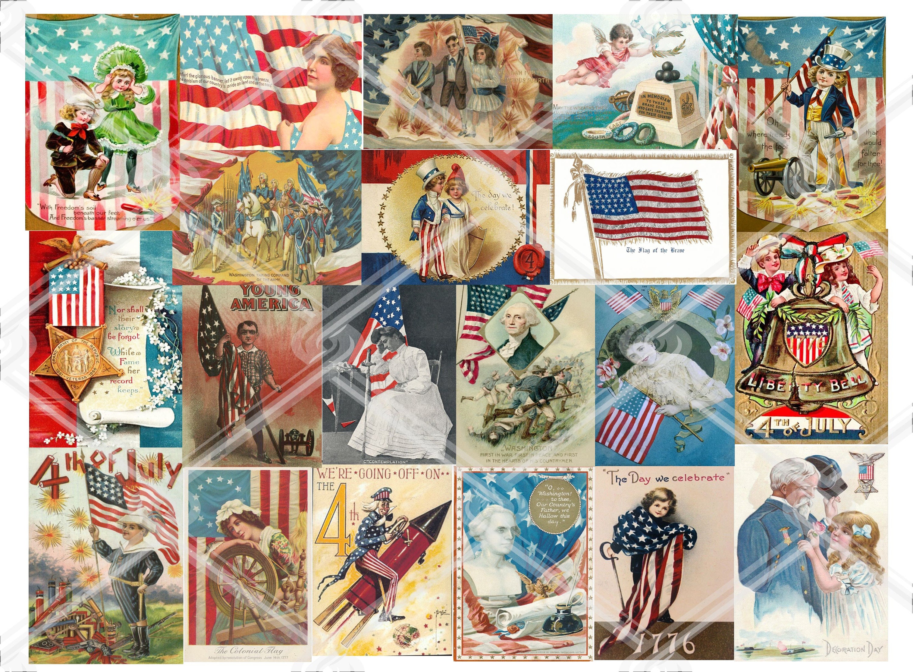 Vintage Patriotic Clip Art Free