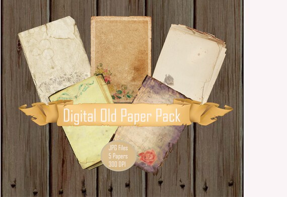 Old Paper Textures Vintage Antique Distressed Aged Paper | Etsy