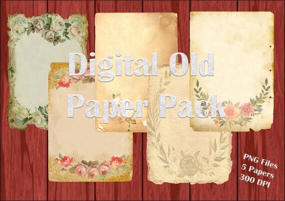 Old Paper Textures Vintage Antique Distressed Aged Paper | Etsy