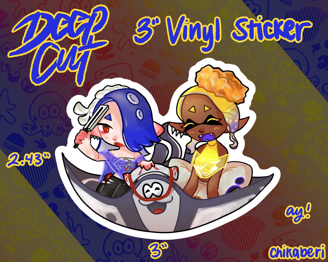 Splatoon 3 Deep Cut 3 Vinyl Sticker Shiver/frye/big - Etsy