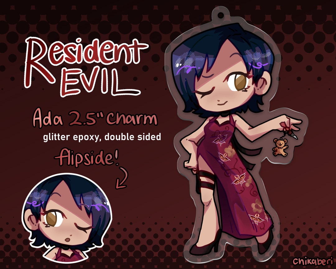 RE4 Ada 2.5" Acrylic Charm | Resident Evil 4 - Etsy